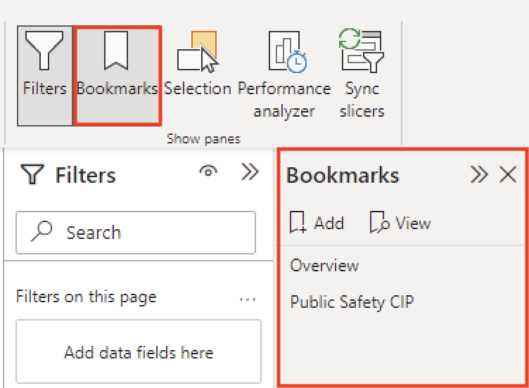 Bookmarks, buttons and navigation | Power BI
